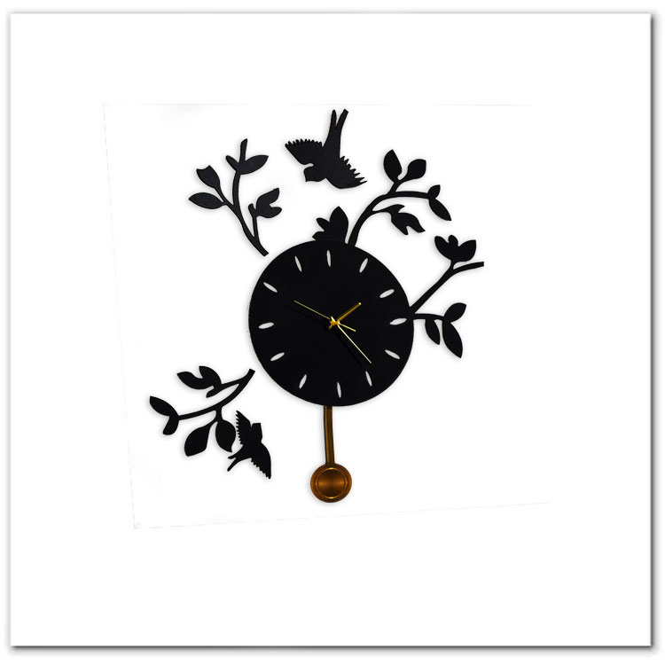 Birds on Branches Scenic Pendulum Clock – Decor Vibe